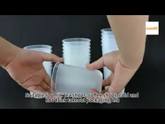 Четырехугольная чашка одноразовая Прозрачная 16oz 20oz 32oz Квадратная Пластика Твердая PP Ледяные чашки с крышками