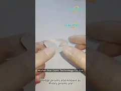 633nm optical wedge prism 25.4mm risley prism beam steering no coating