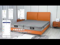 oem odm m300 sleep smart mattress with child safety lock couples / double bed massage
