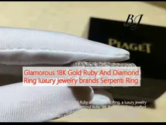 glamorous 18k gold ruby and diamond ring luxury jewelry brands serpenti ring