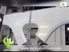 hyperbolic aluminum cladding panels metal panels double curved shape