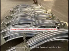 Colonne di lampada in acciaio galvanizzato da 3,0 mm a 5,0 mm