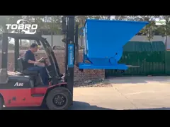 屋外フォークリフト 自転車 ダンパー ビン 鋼鉄 ターピング ビン サイズ カスタマイズ 色