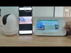 5 inch 1080p wireless baby monitor cry detection hd wifi baby monitor with tuya app