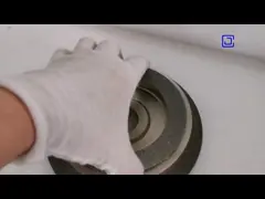 Ein Satz von zwei elektroplattierten CBN-Schleifrädern zum Schärfen von Messern