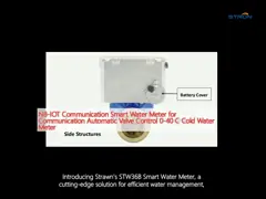 NB-IOT Communicatie Slimme watermeter voor communicatie Automatische klepcontrole 0-40 C Koelwatermeter