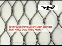 50cm*50cm parrot aviary mesh stainless steel heavy duty aviary mesh