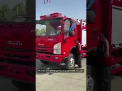 high mobility howo 4 ton foam fire truck for urban area