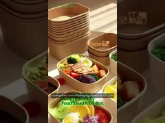750/1000/1500/2000 мл одноразовые бумажные емкости для пищи с высокой крышкой