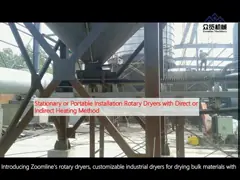 Materiali da costruzione Prodotti chimici asciugatrici rotative Asciugatrici a vuoto rotative di cemento