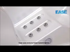 WiFi-Enabled 5 Persons Hot Tub Modern Design Outdoor Garden Acrylic Massage Spa Tub with CE/ETL/SAA/ISO Certification