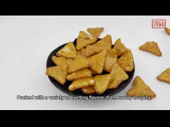 12 Months Shelf Life Fried Rice Crackers BRC Certification Stored In Cool And Dry Place