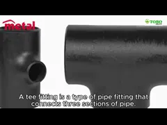 Raccordi a T in acciaio inossidabile in lega di acciaio al carbonio per saldatura a T lungo e diritto