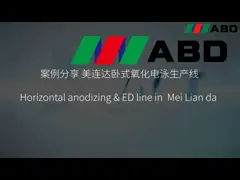 Vertical Anodizing Line Equipment Coloring Surface Treatment