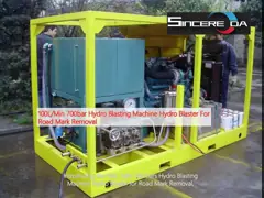 100l/min 700bar hydro blasting machine hydro blaster for road mark removal