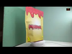 high barrier 1lb foil laminated stand up pouch with zipper for candy gum cookie food packaging