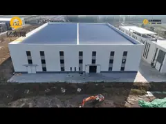 prefabricated steel structure building safe durable large metal sheds workshops