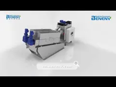 Système de asséchage de machine de boue de presse à vis d'eaux usées pour le traitement de boue d'industrie