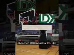 black hydraulic basketball stand adjustable basketball hoop with glass backboard