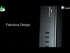5 in 1 Aluminium USB type C Hub met meerdere poorten 5Gbps Gegevensoverdrachtsnelheid 3,5 mm Audio Jack