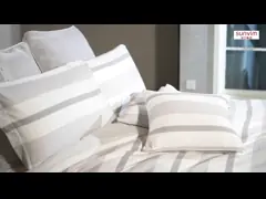 Sustainable King Size Duvet Cover Grey Striped Duvet Cover Customized