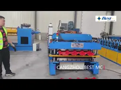 맞춤형 너비 듀플 레이어 롤 포밍 머신 8-12m/min 빠른 속도