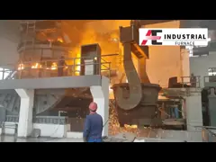 ladle refining furnace steel smelting furnace 10t-160t with accurate temperature control