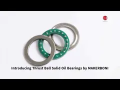 Thrust Ball Solid Oil Bearings High Load Capacity Molded-oil bearing