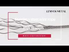 5mm - 10mm ss 316 304 stainless steel wire rope 1x37 invisible grille material