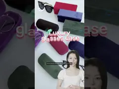 lightweight pu flip cover optical glasses case luxurious scratchproof