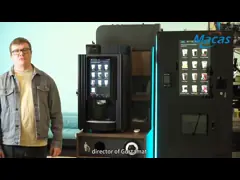 15.6inch touch screen commercial coffee vending machine with automatic dispensing