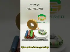 high shrinkage pvdc plastic sausage casings 100mm caliber logo printing