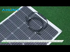 stock fast delivery 100w waterproof thin film transparent plastic solar flexible panels mono pv sola