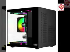 MATX/ITX PCケース 320mmまでのグラフィックカードをサポートする CPU クーラー 165mmまで 1 HDD 2 SSD 3 X 12CM ファンはお金のために