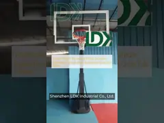 fixed-height basketball hoop durable basketball stand black basketball goal for sales