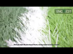 Ανθεκτικό τεχνητό γκαζόν για γήπεδα ποδοσφαίρου Υψηλής πυκνότητας ανθεκτικό στις υπεριώδεις ακτίνες ιδανικό για αγώνες προπόνησης