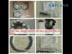 varco top drive replacement parts relief valve ventable pn107031-1an