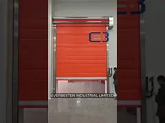 Puerta de congelador de alta velocidad de cierre automático de PVC para sala de frío