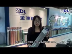 Pantalla de malla de alambre de acero inoxidable de tejido Aisi304 para usos industriales