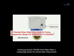 STS Standard Brass Body Industrial Water Meter voor nauwkeurige meetbereik van 0-999999 liter