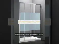 Glass Bathroom Shower Room， Folding Shower Screen With Aluminum Frame