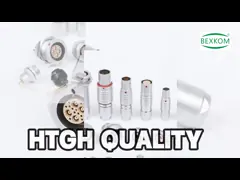 5000 Cycle Electrical Endurance Solder PCB Push Pull M12 Connectors 500V