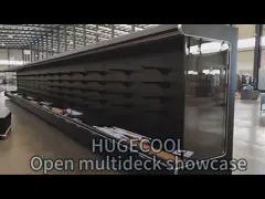 supermarket glass door walk in display cooler fridge cold room with freon refrigerant