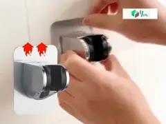strong adhesive abs shower head holder adjustable shower wand holder bracket for bathroom