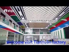 open cell aluminum screen grid 50 x 150mm metal strip ceiling waterproof