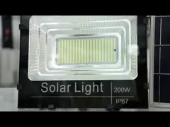 350W Solar Powered Exterior Security Lights IP67 Waterproof Solar Flood Lamps