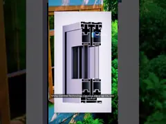 broken bridge aluminium glass curtain wall sound insulation unit panel system curtain wall