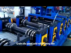 custom pre punching roll forming line for durable galvanized steel silo panels