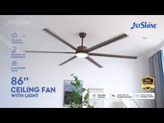 ventilador de techo metálico con hoja de aluminio motor dc de alto volumen de aire