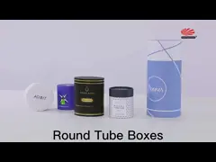 Scatola regalo per biancheria intima di qualità superiore con forma rotonda con imballaggio cilindrico in carta rigida con inserto in PVC